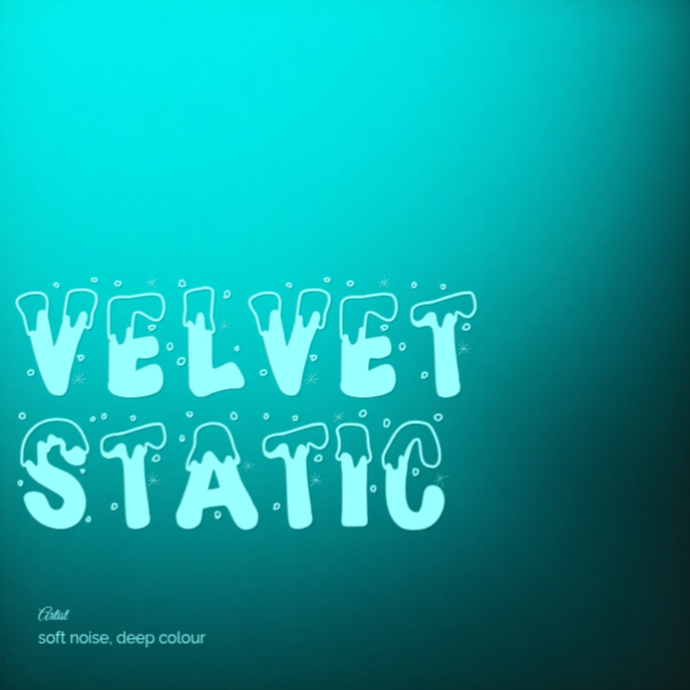 Velvet Static – lo-fi electronic album cover abstract minimal Template ...