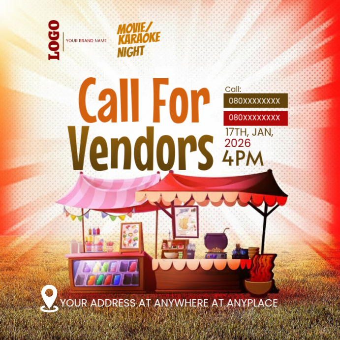 Vendor call template | PosterMyWall