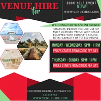 3,320+ venue hire Customizable Design Templates | PosterMyWall