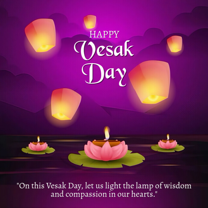 Vesak Day Design Template | PosterMyWall