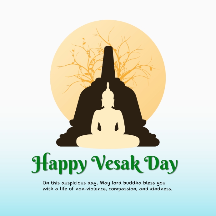 Vesak day Instagram Post Template | PosterMyWall