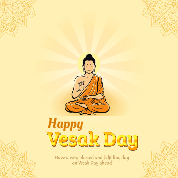 Vesak day Instagram post Template | PosterMyWall