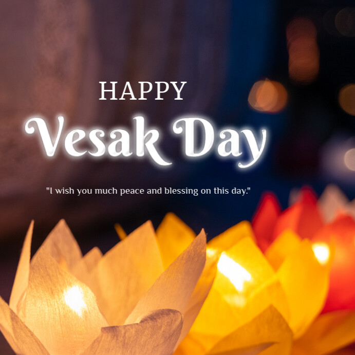 Vesak day Instagram Post Templat | PosterMyWall