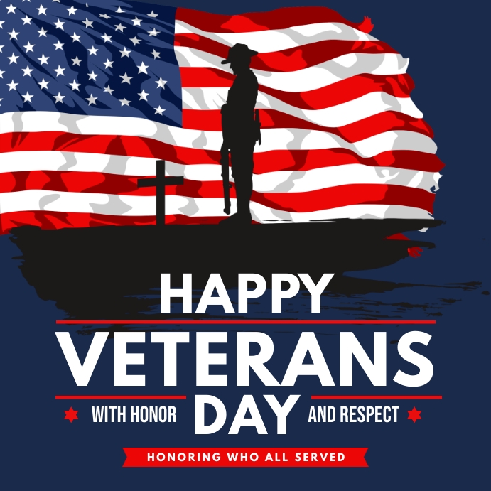 Veteran's Day, Remembrance Day Greeting Template | PosterMyWall