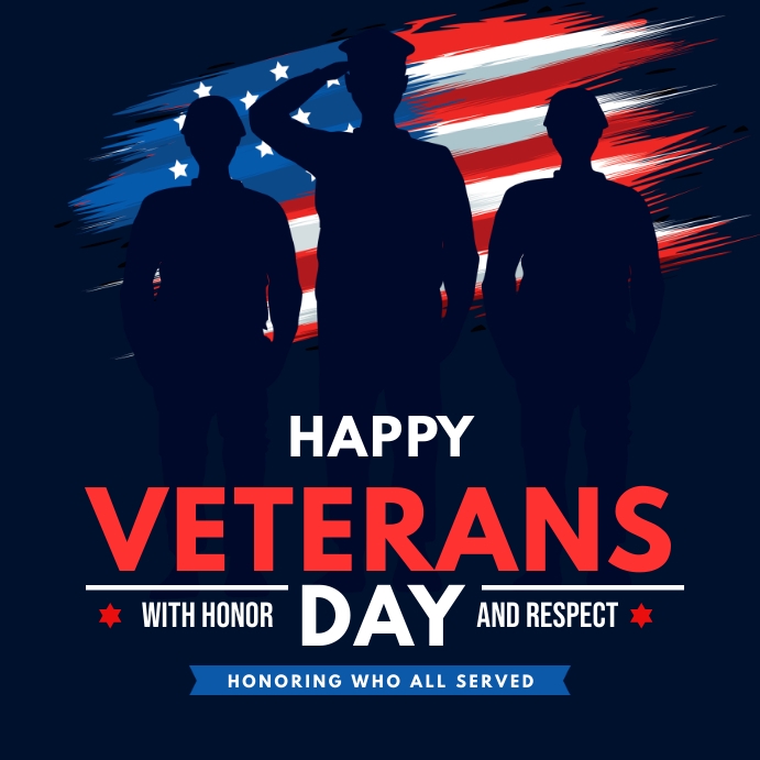 Veteran's Day, Remembrance Day Greeting Template | PosterMyWall