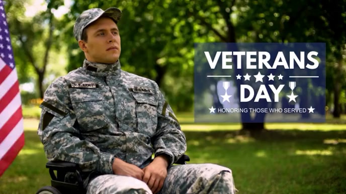 Veteran's Day Ad Video Template | PosterMyWall