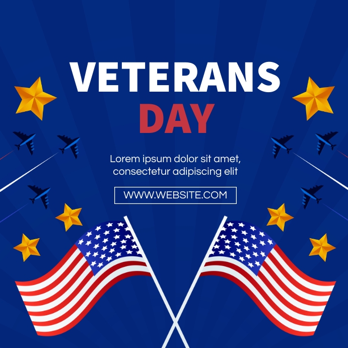Plantilla de De Anuncios Del Día de Los Veteranos de | PosterMyWall