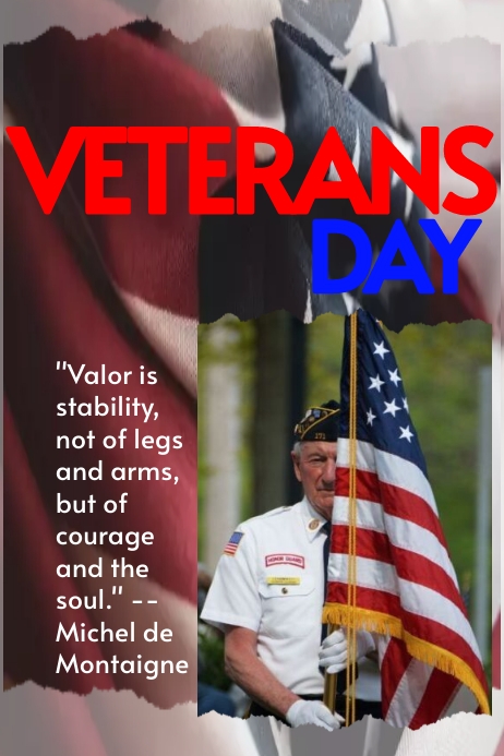 Veteran's Day Template | PosterMyWall