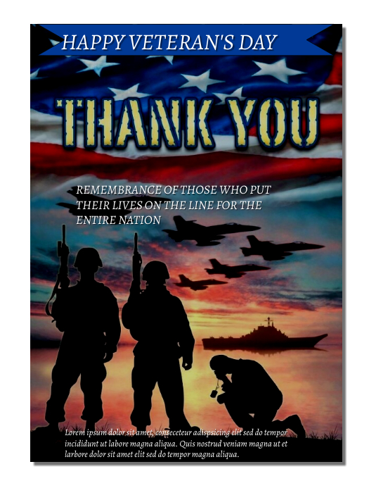 Veteran's Day Template | PosterMyWall