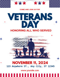 Veterans Day Free Dinner Flyer Template | PosterMyWall