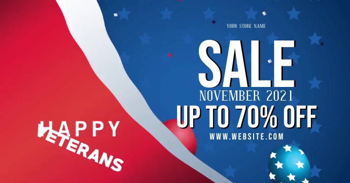 VETERAN'S DAY RETAIL SALE AD template | PosterMyWall