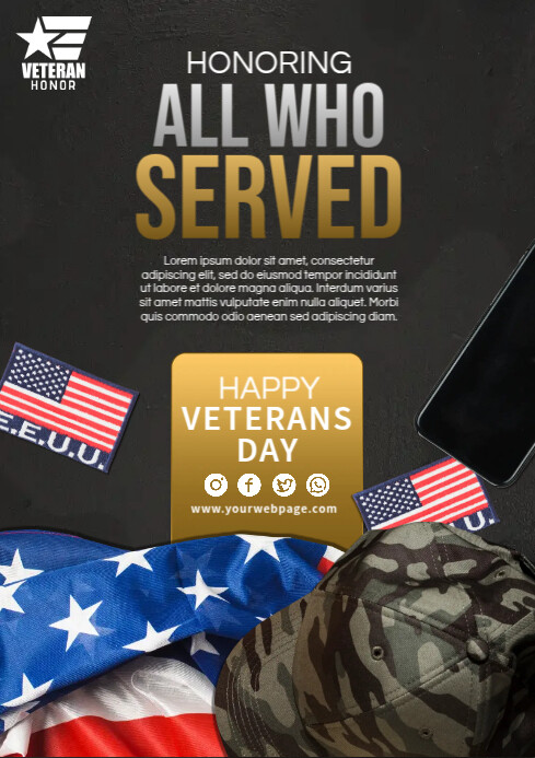 Copy of Veteran's Day Template | PosterMyWall