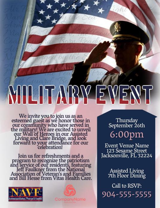 Veteran's Flyer Template | PosterMyWall