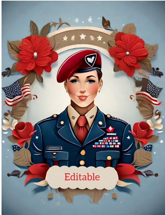 Veteran day editable design Template | PosterMyWall
