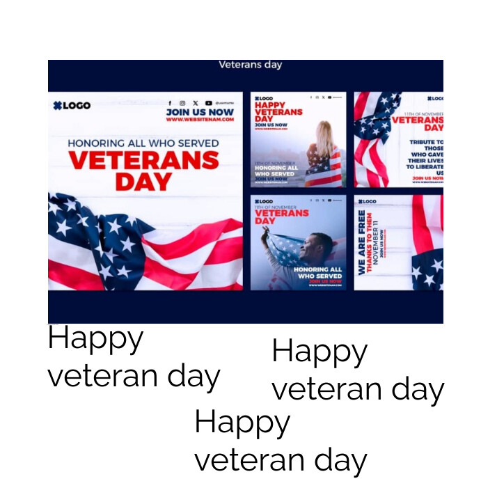 Plantilla de Veteran post | PosterMyWall