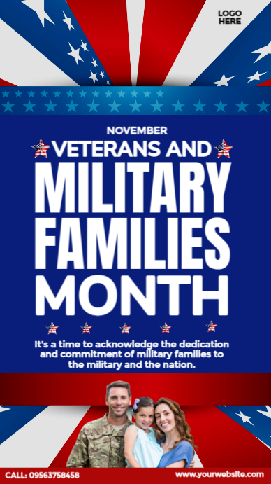 Plantilla de Veterans and Military Families Appreciation Month ...