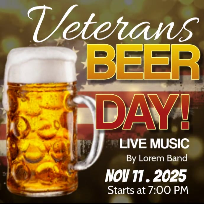 Copy of Veterans Beer Day | PosterMyWall
