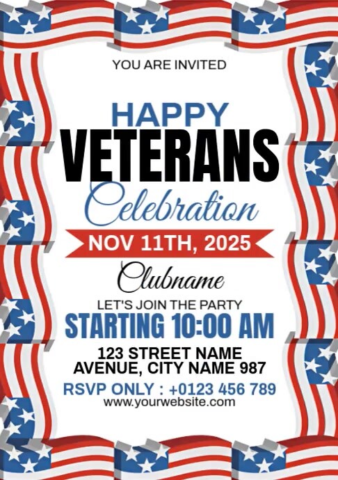 Veterans Celebration Ads Template | PosterMyWall