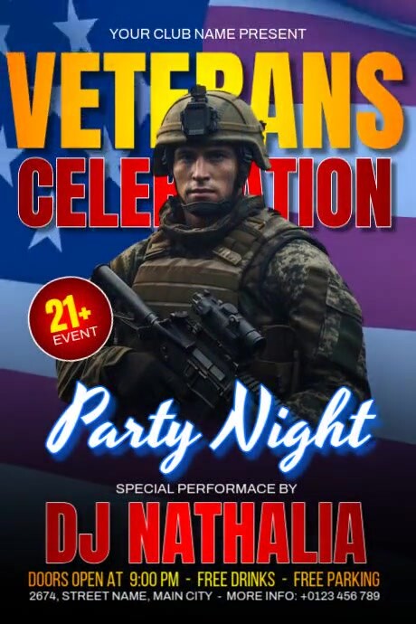 Veterans Celebration Template | PosterMyWall