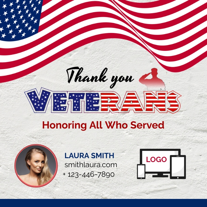 Veterans Company Wishes Flyer, Happy Veterans Template | PosterMyWall