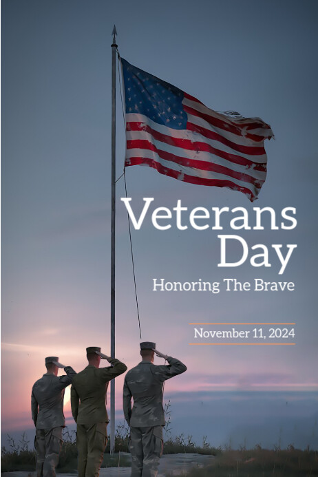 Veterans Day, Honoring who served Template | PosterMyWall