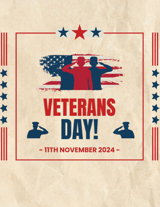 Veterans Day Ads Template | PosterMyWall