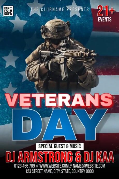 Plantilla de Veterans Day Ads | PosterMyWall