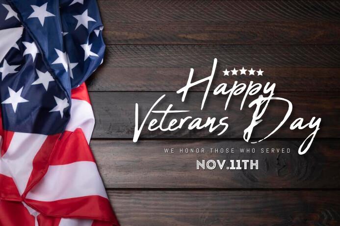 Veterans Day Banner Template | PosterMyWall