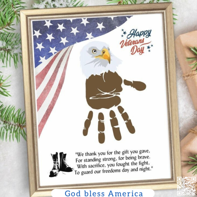 Veterans day celebration card Template | PosterMyWall