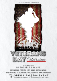 Veterans Party Flyer Template | PosterMyWall