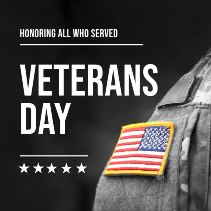 Veterans day design template | PosterMyWall