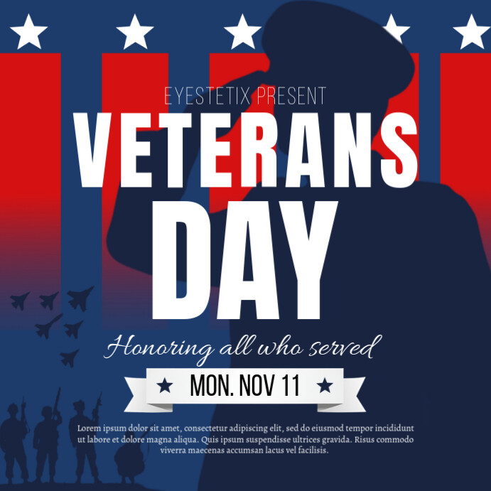 Veterans Day Template | PosterMyWall