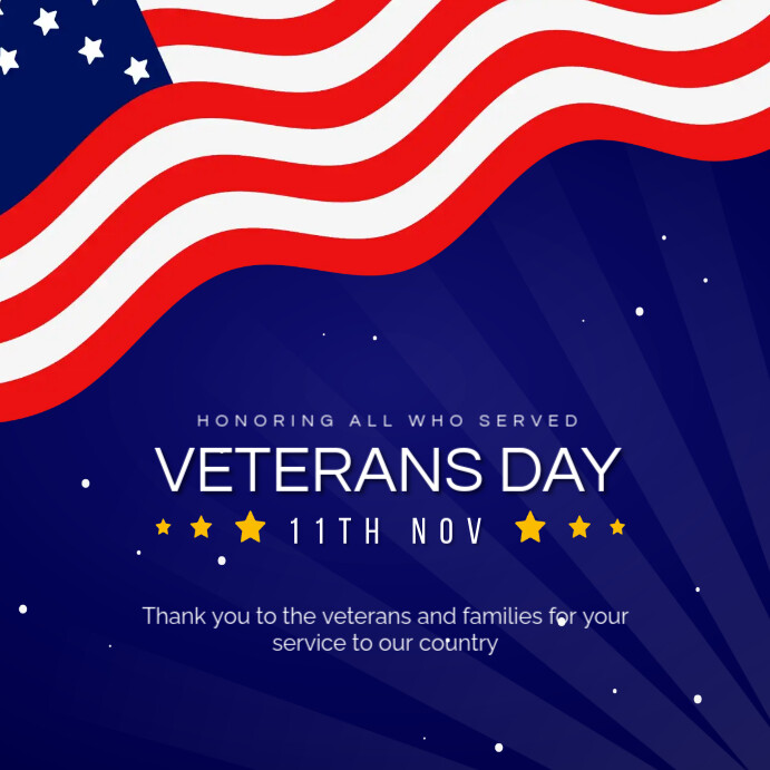 Veterans Day Template | PosterMyWall