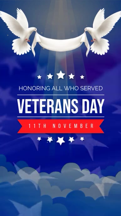 Veterans Day Digital Display Template | PosterMyWall