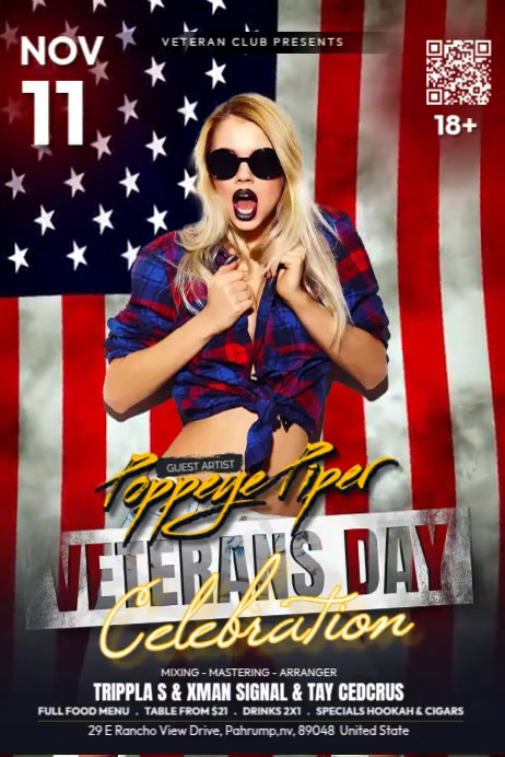 Veterans Day Event Party Template | PosterMyWall