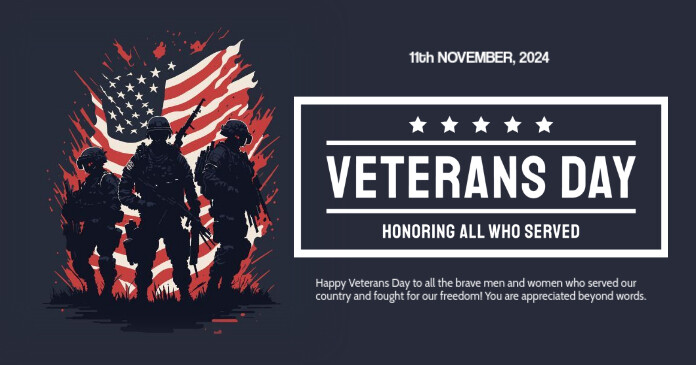 Veterans day facebook post,happy veterans day Template | PosterMyWall