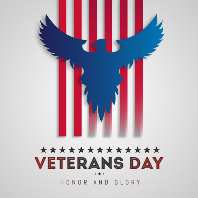 Veterans Day Greeting Design Template | PosterMyWall