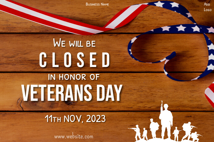 veterans day holiday ad poster template (2) | PosterMyWall