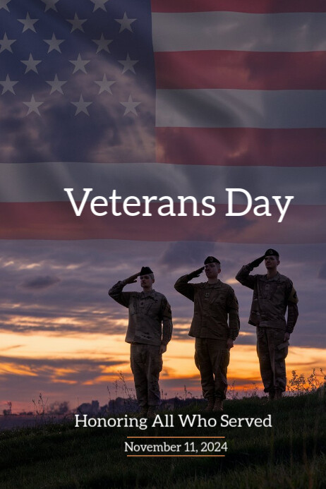Plantilla de Veterans Day honoring all who served | PosterMyWall