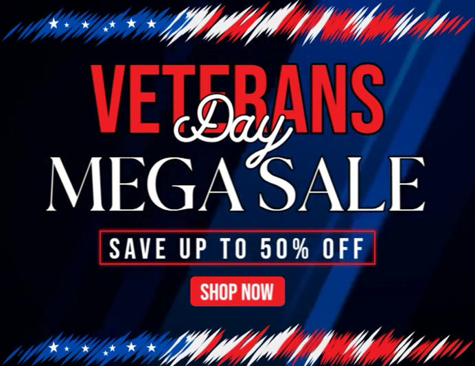 Veterans Day Mega Sale Template | PosterMyWall