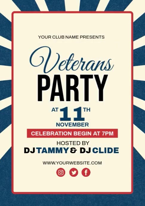 Copy of Veterans Day Party Ads | PosterMyWall