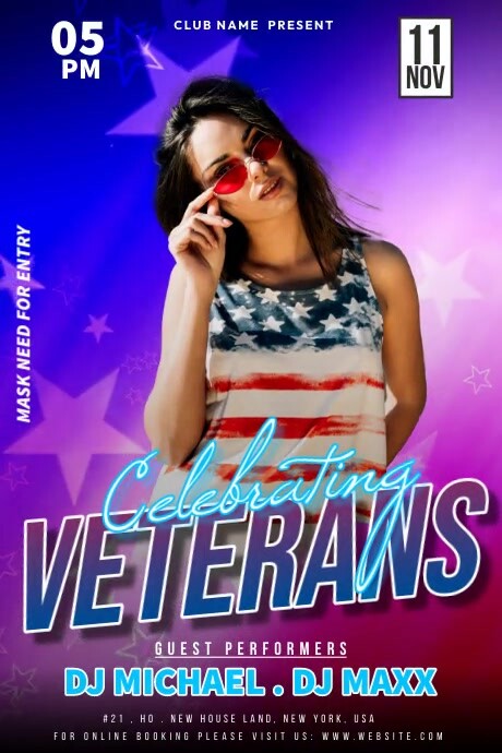 Copy of Veterans Day Party Event | PosterMyWall