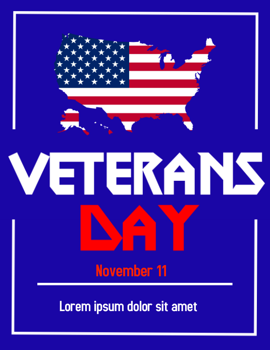 Veterans day poster Template | PosterMyWall