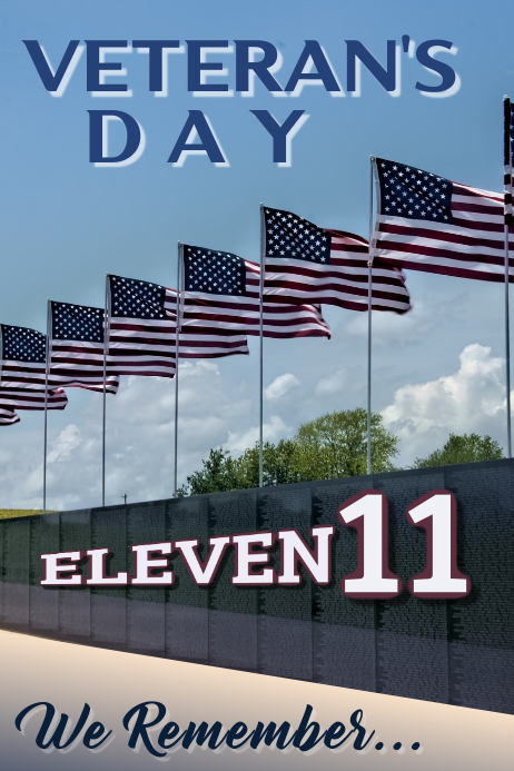 Veterans Day Poster Template | PosterMyWall