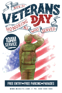 veterans day poster Template | PosterMyWall