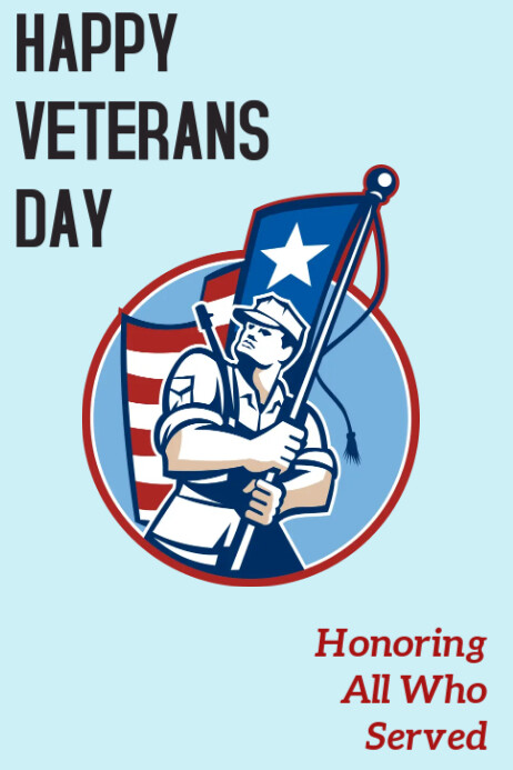 Veterans Day Poster Template | PosterMyWall