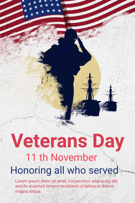 VETERANS DAY POSTER TEMPLATE | PosterMyWall