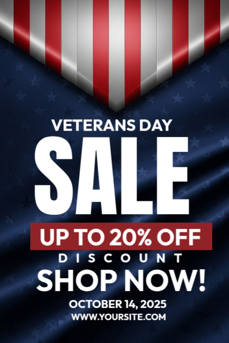 Veterans Day Sale Flyer Template | PosterMyWall