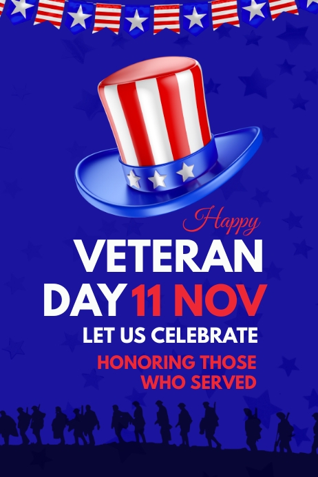 Veterans Day Social Media Post Template | PosterMyWall