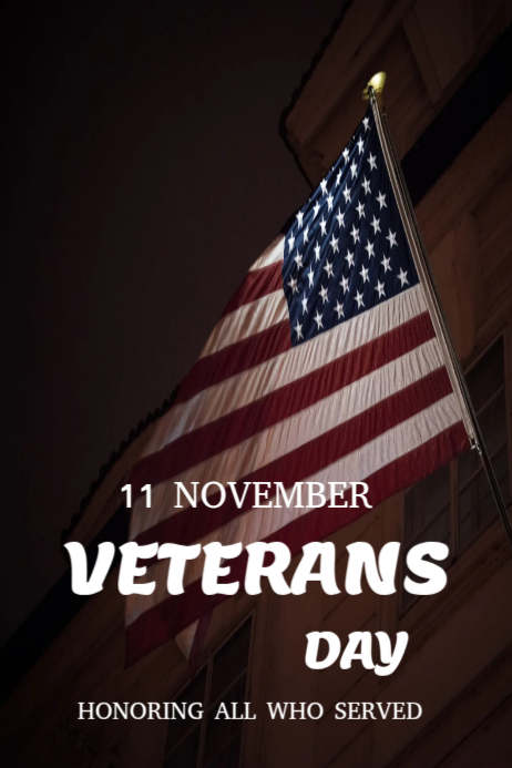 Veterans Day Template 2025 | PosterMyWall